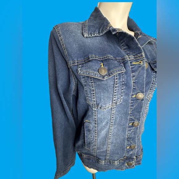 Laura Scott | Jackets & Coats | Y2k Laura Scott Denim Jean Jacket Size ...